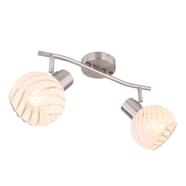 Globo Willy 54025-2 | Spot lampa | nikl-bela | 2xE27