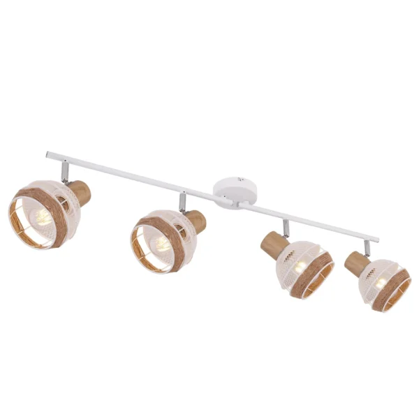 Globo Widy 54021-4 | Spot lampa | bela-drvo | 4xE27