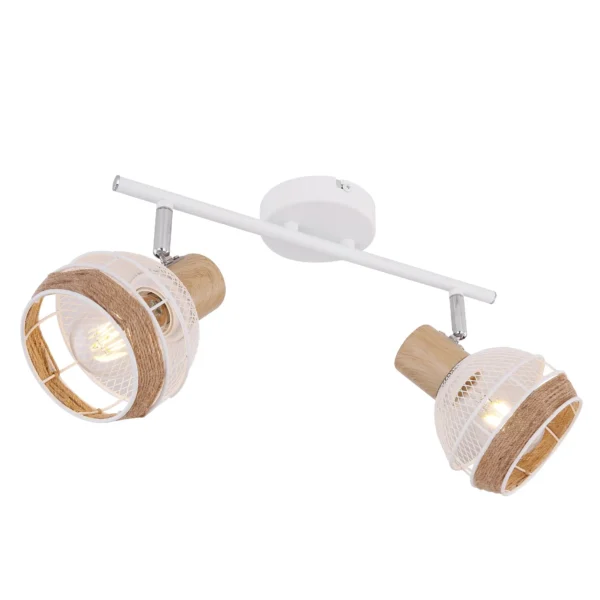 Globo Widy 54021-2 | Spot lampa | bela-drvo | 2xE27