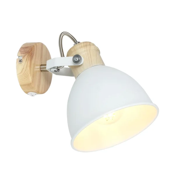 Globo Wiho 54018-1 | Spot lampa | bela-drvo | E27