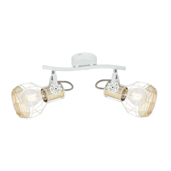 Globo Bana 54015-2 | Spot lampa | bela-drvo | 2xE27