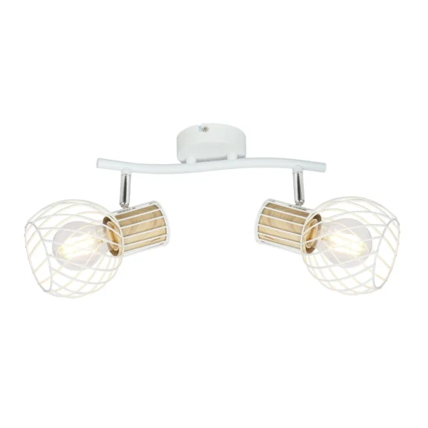 Globo Luise 54012-2 | Spot lampa | bela-drvo | 2xE27