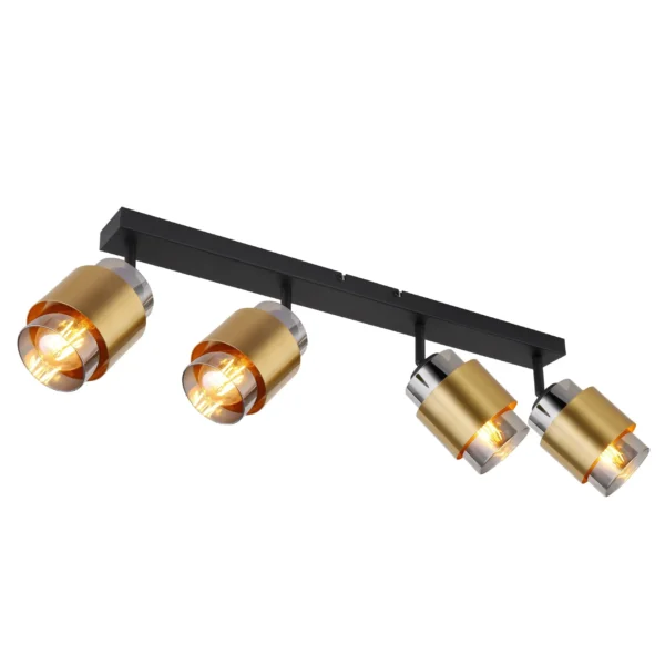 Globo Milley 15560-4 | Spot lampa | mesing-crna | 4xE27