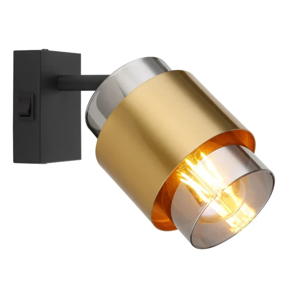 Globo Milley 15560-1 | Spot lampa | mesing-crna | E27