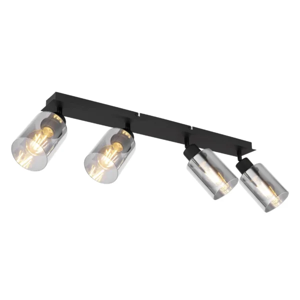 Globo Hadera 15465-4 | Spot lampa | crna | 4xE27
