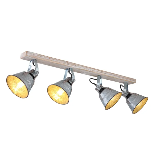 Globo Gunther 15366Z-4 | Spot lampa | cink-drvo | 4xE27
