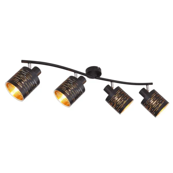 Globo Tunno 15342-4 | Spot lampa | crna | 4xE14