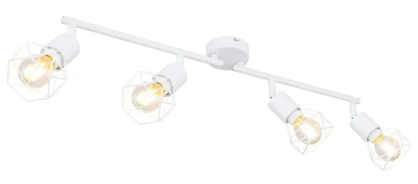 Globo Xara 54802W-4 | Spot lampa | bela | 4xE14