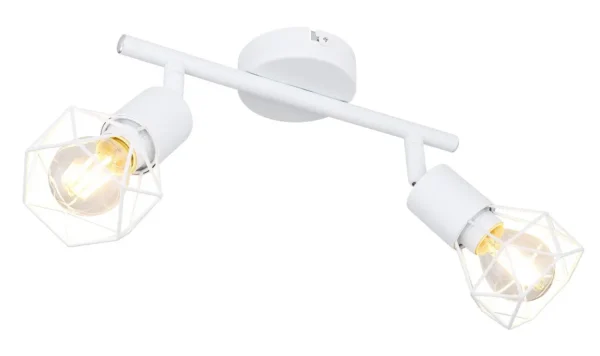 Globo Xara 54802W-2 | Spot lampa | bela | 2xE14