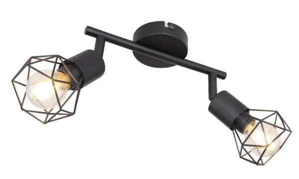 Globo Xara 54802S-2 | Spot lampa | crna | 2xE14