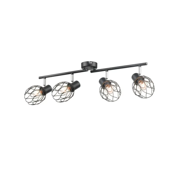 Esto Tulip 60030-4 | Spot lampa | crna | 4xE14
