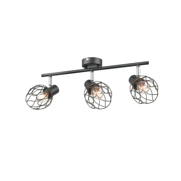 Esto Tulip 60030-3 | Spot lampa | crna | 3xE14