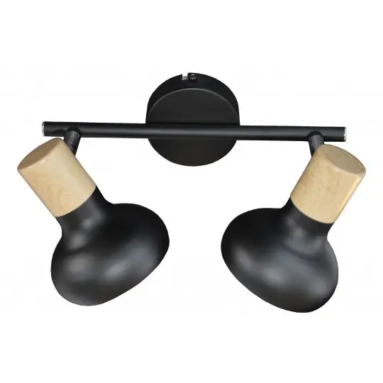 Mitea M160620 | Spot lampa | crna-braon | 2xE14