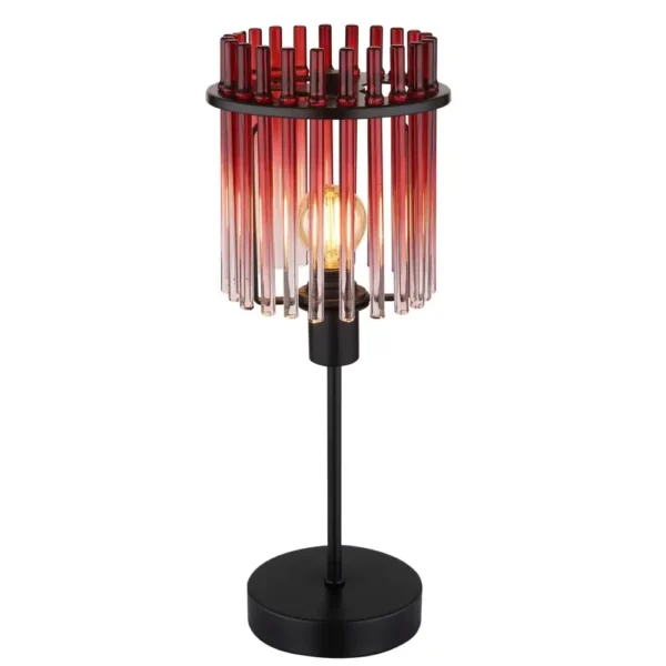 Globo Gorley 15698TBR | Stona lampa | crvena | E14