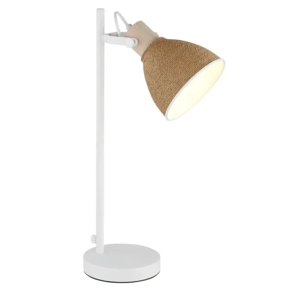 Globo Lyndon 16466T | Stona lampa | bela | E14