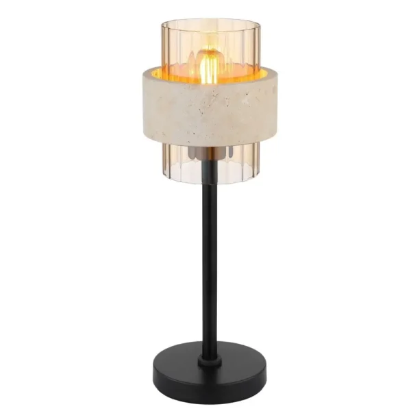 Globo Daren 16090T | Stona lampa | ćilibar-crna | E27