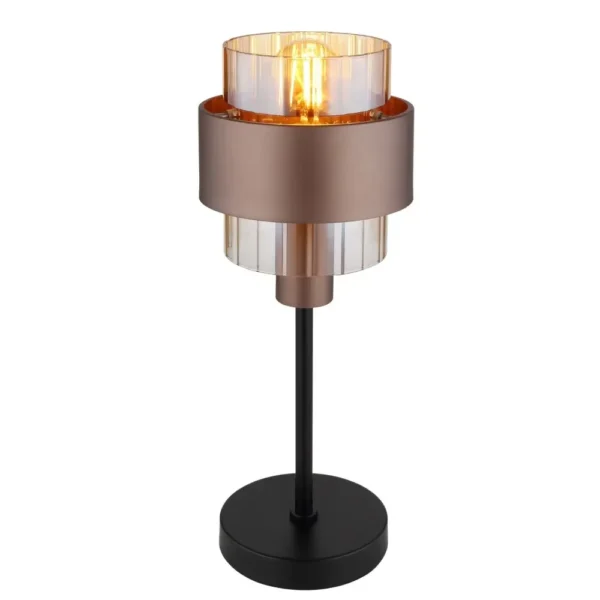 Globo Milley 15560TA | Stona lampa | bronzana-crna | E27