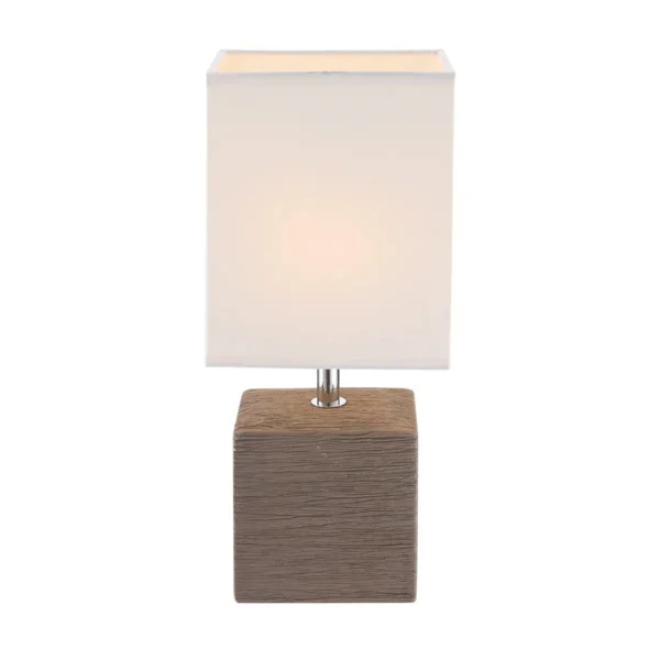 Globo Geri 21677 | Stona lampa | bela-braon | E14