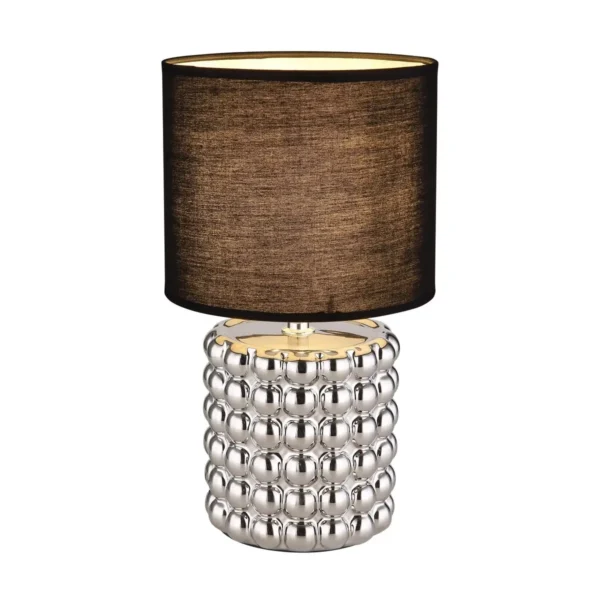 Globo Valentino 21626C | Stona lampa | crna-hrom | E14