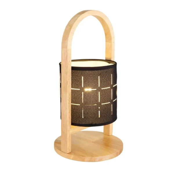 Globo Ninja 21506B | Stona lampa | drvo-crna | E14