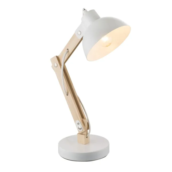 Globo Tongariro 21502 | Stona lampa | bela-drvo | E27