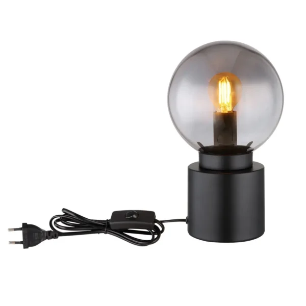 Globo Marka 21003B | Stona lampa | crna | E14