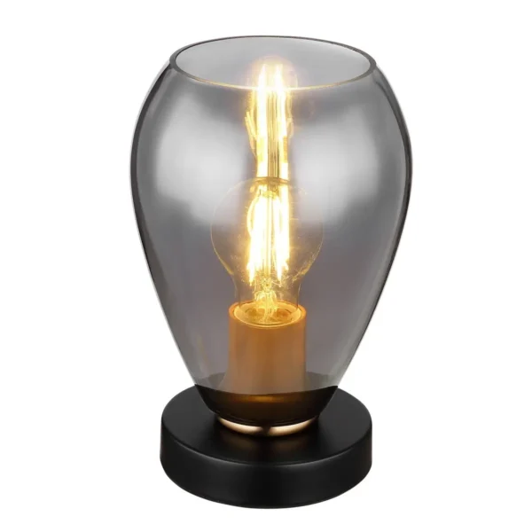 Globo Fanni 15563T | Stona lampa | crna-mesing | E27