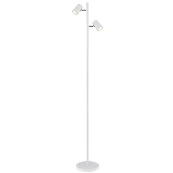 Globo James 57918SW | Podna lampa | bela | 2xGU10