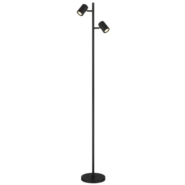 Globo James 57918SB | Podna lampa | crna | 2xGU10