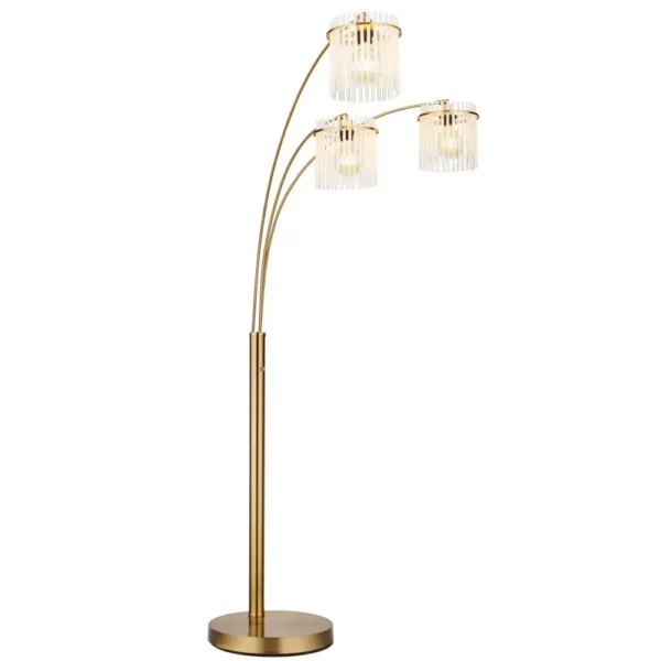 Globo Gorley 15698-3SM | Podna lampa | zlatna | 3xE27