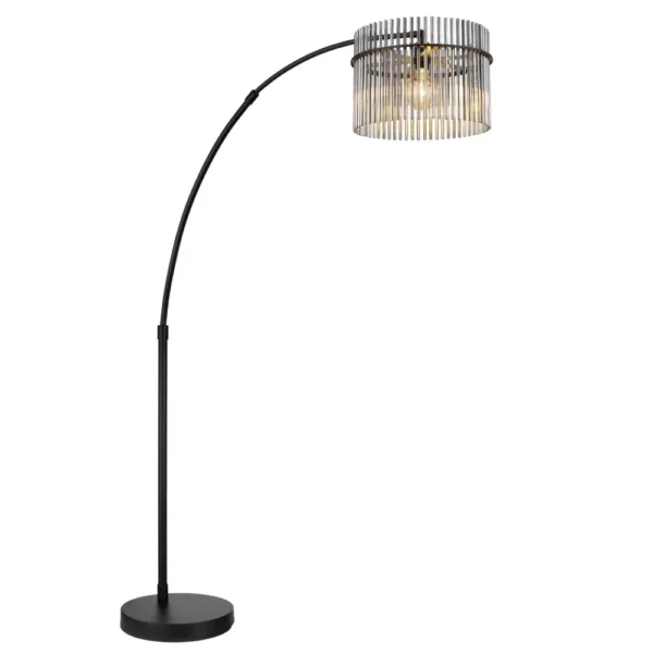 Globo Gorley 15698S1 | Podna lampa | crna | E27