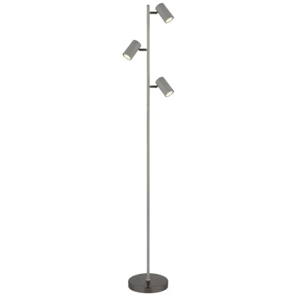 Globo Robby 57911SS | Podna lampa | siva | 3xGU10
