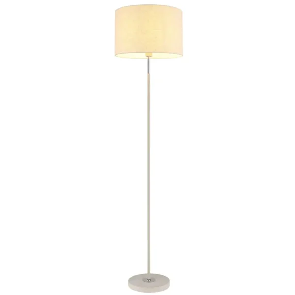 Globo Deleon 15968S | Podna lampa | siva | E27