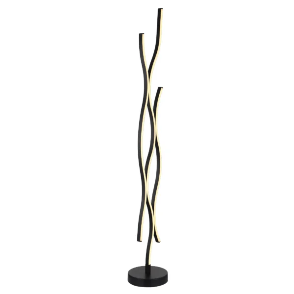Globo Geronimo 67206S | Podna lampa | crna | LED