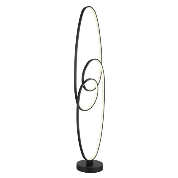 Globo Spira 67177-36S | Podna lampa | crna | LED