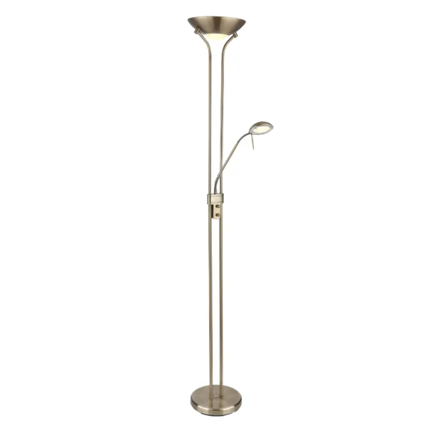 Globo Leonas 59040A | Podna lampa | mesing | LED