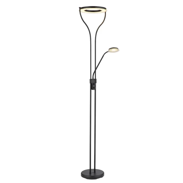 Globo Ebro 59038SD | Podna lampa | crna | LED