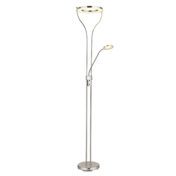 Globo Ebro 59038ND | Podna lampa | nikl | LED
