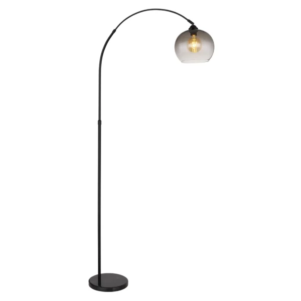 Globo Newcastle 58227BS | Podna lampa | crna | E27