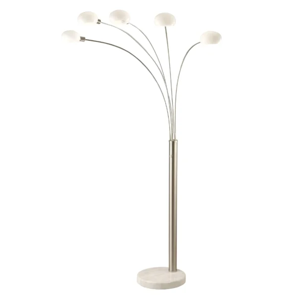 Globo Classic 58224 | Podna lampa | nikl-opal | 5xE14