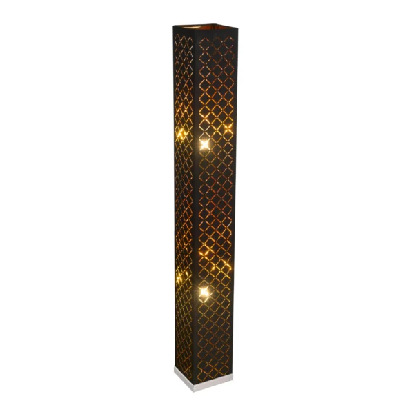 Globo Clarke 15229S2 | Podna lampa | crna | 2xE27