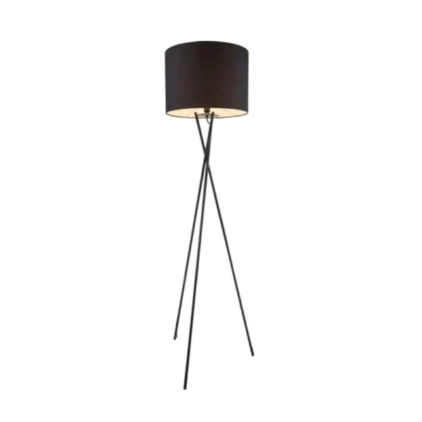 Globo Gustav 24686 | Podna lampa | crna | E27