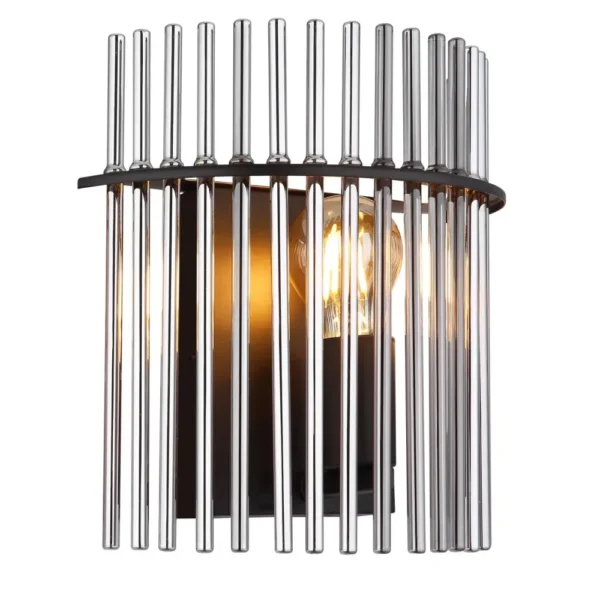 Globo Gorley 15698W | Zidna lampa | crna | E27