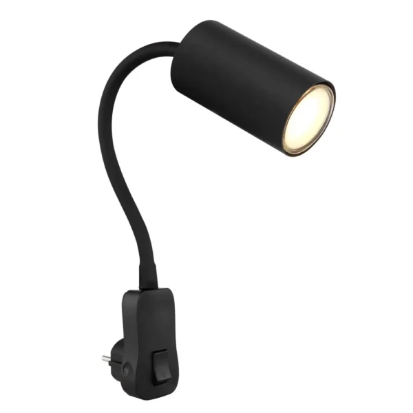 Globo Robby 57911DPB | Zidna lampa | crna | GU10