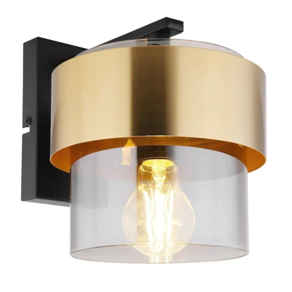 Globo Milley 15560W | Zidna lampa | mesing-crna | E27