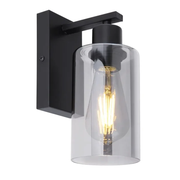 Globo Hadera 15465W | Zidna lampa | crna | E27