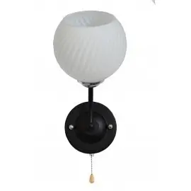 Mitea M11002-1Z | Zidna lampa | crna-bela | E27