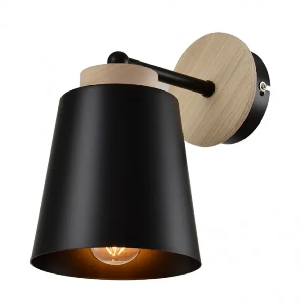 BBLink Vesta 425 | Zidna lampa | crna-braon | E27