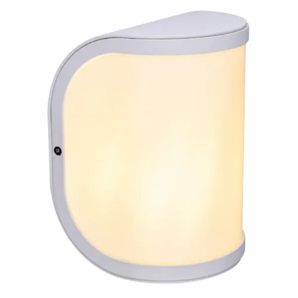 Globo Segga 32128W | Spoljna zidna lampa | bela-opal | E27