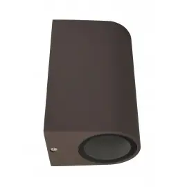 Mitea M952010 | Spoljna zidna lampa | braon | 2xGU10